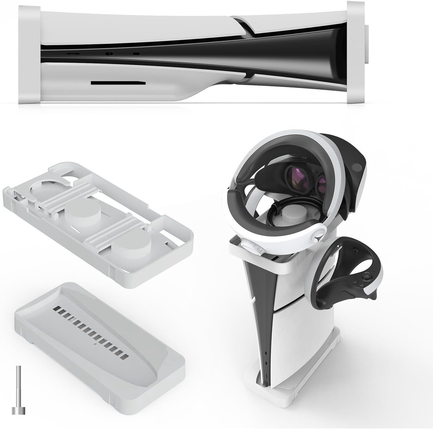 2-in-1 Horizontal and Vertical Stand for PS5 Slim Console, Base ...