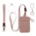 2-in-1 ID Badge Holder & Lanyard Wallet - Womens Small Wallet with ...