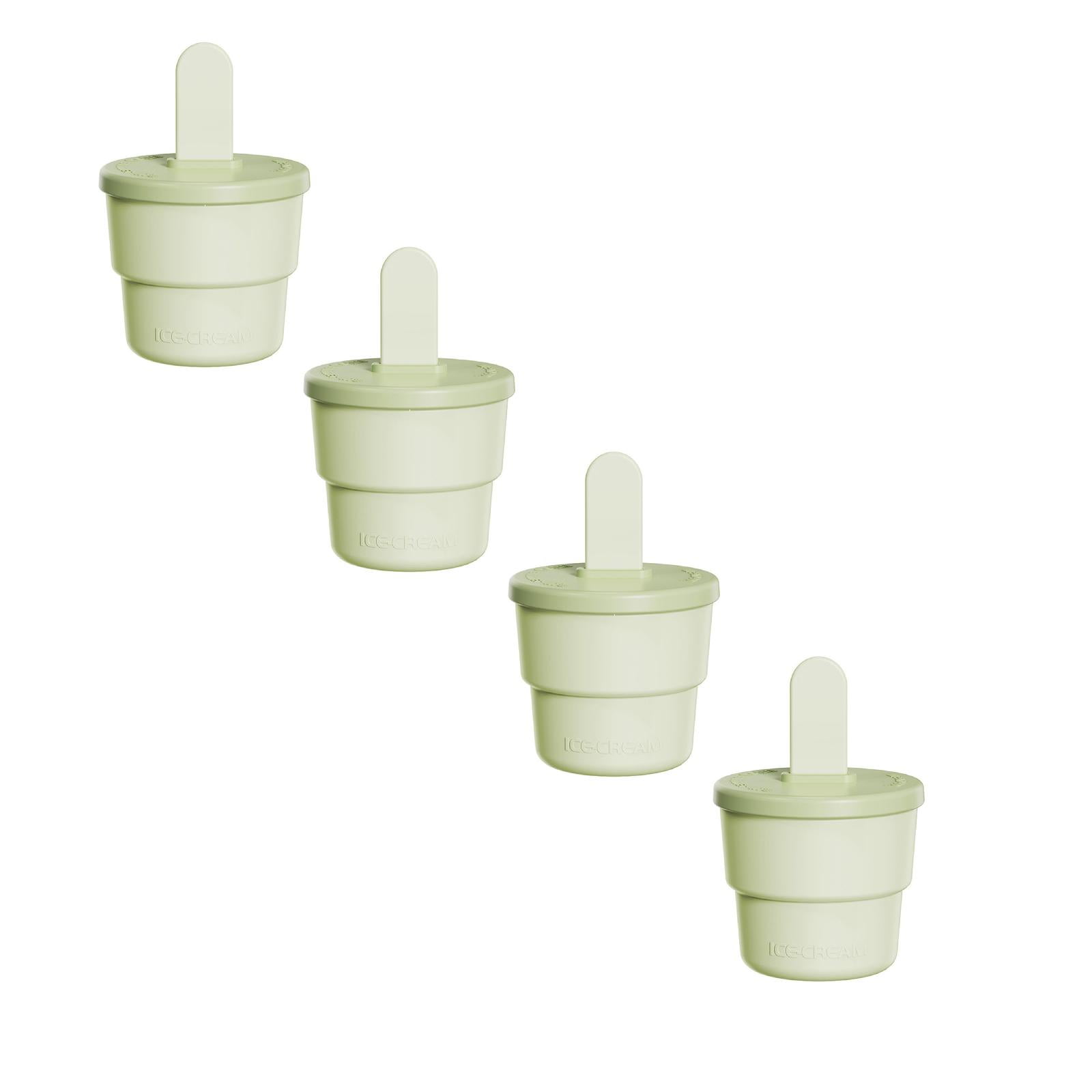 2-in-1 Ice Cream Containers with Lids - Leakproof Freezer Storage ...