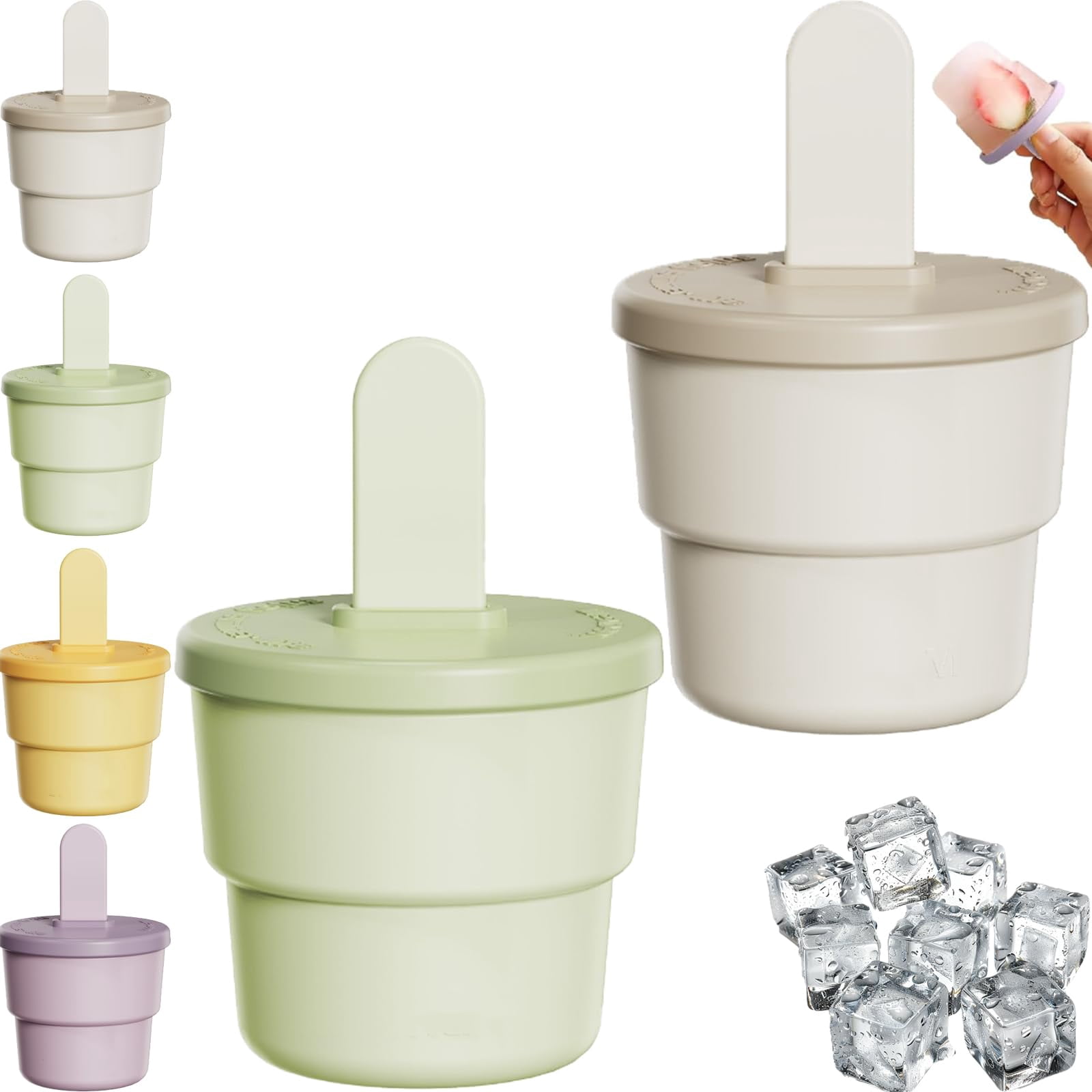 2 in 1 Ice Cream Containers for Homemade Ice Cream, Ice Cream Storage ...