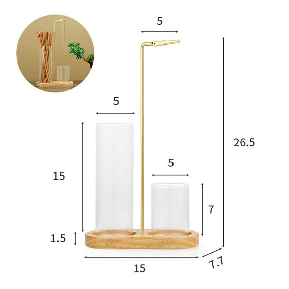 2 in 1 Incense Holder for Sticks Anti-Ash Flying Incense Burne with ...