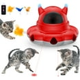 2-in-1 Interactive Cat Toys for Indoor Cats, Automatic Cat Toy with 7 ...