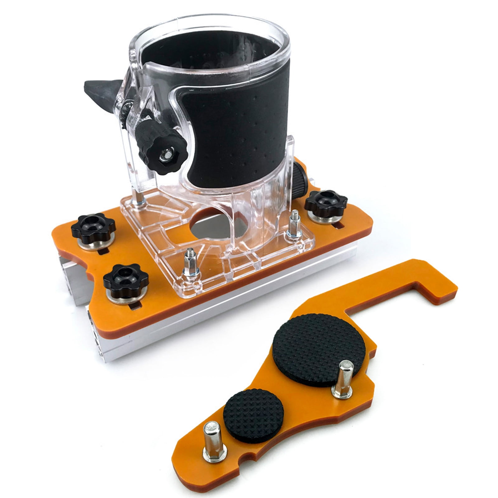 2 in 1 Invisible Fastener Slotting Bracket, Woodworking Routers Base ...