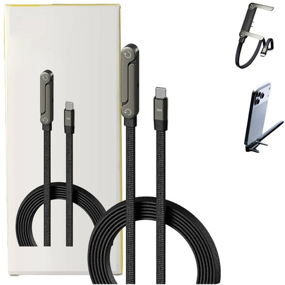 2-in-1 Invisible Holder Charger Cable with Stand - 2026 New 240w Fast ...