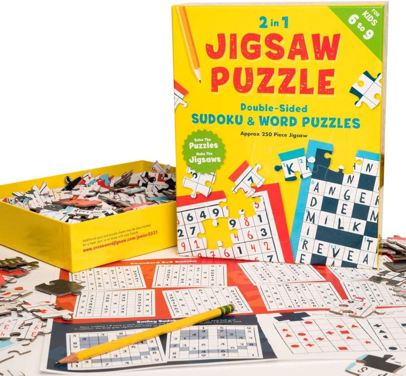2 in 1 Jigsaw Puzzle for Juniors - Kids Board Game for STEM Learning ...