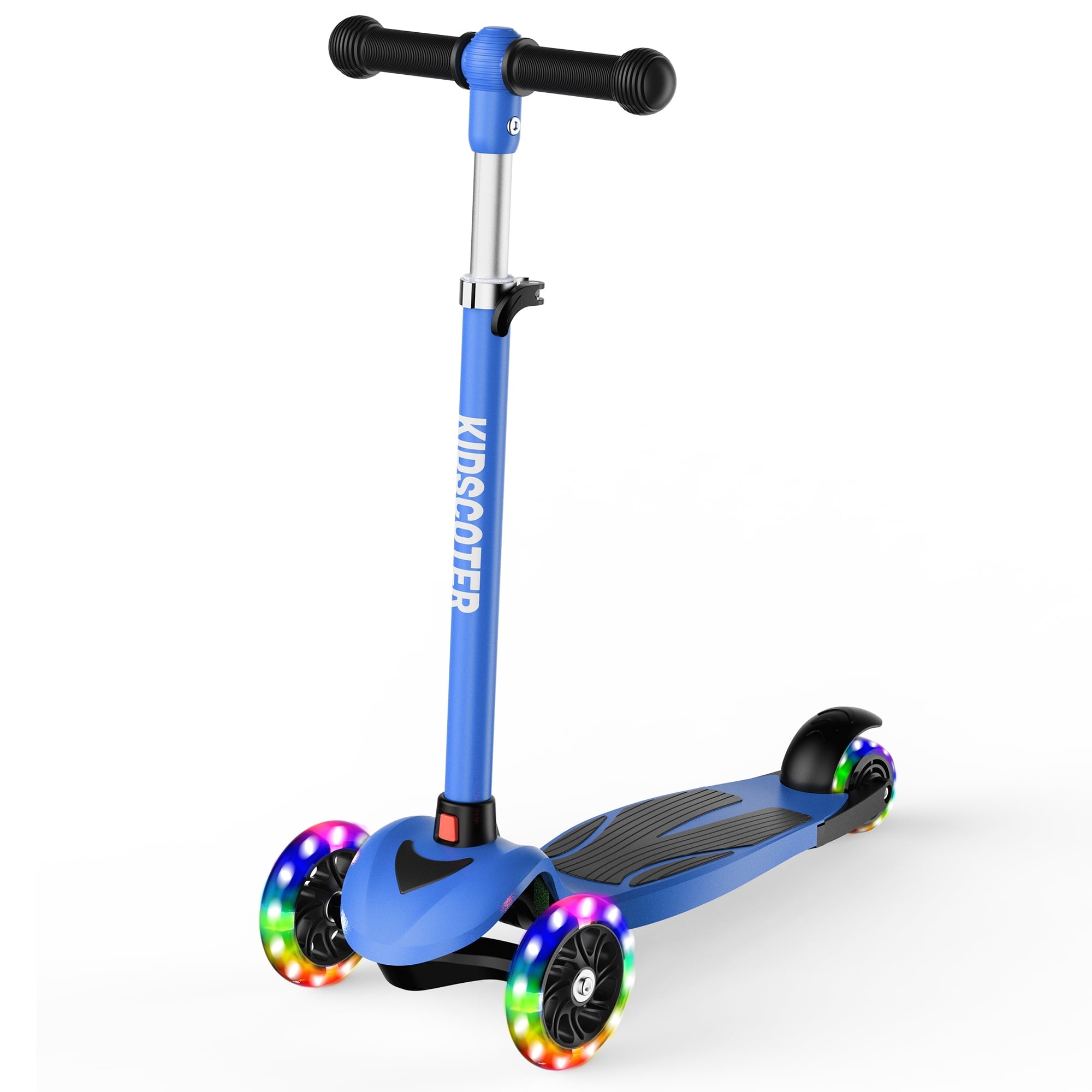 2-in-1 Kids Scooter for Ages 3-12, 3 Wheel Lean to Steer Scooter with ...
