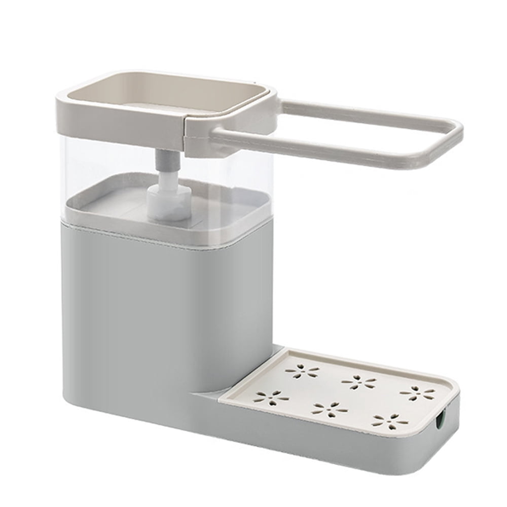 2-in-1 Kitchen Soap Dispenser with Sponge Holder - dishwashing liquid ...