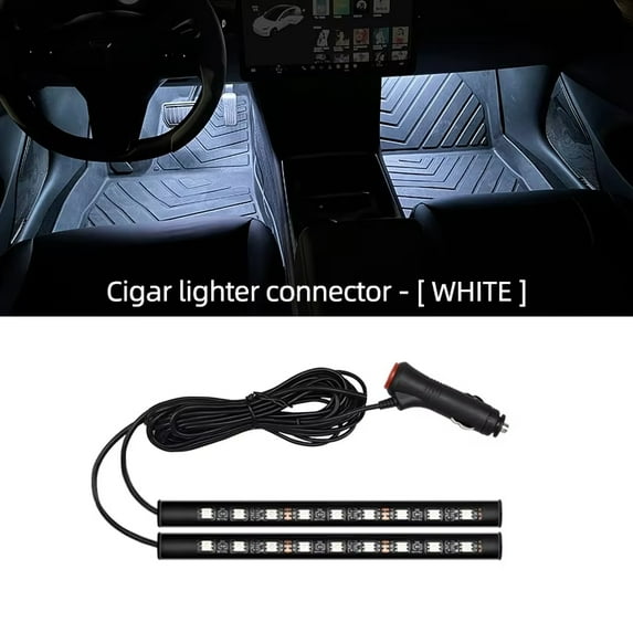 2 in 1 LED Car Neon Light Foot Light LED Interior Decoration Backlight ...