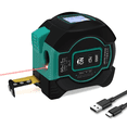 2-in-1 Laser Tape Measure, Digital Tape Measure, 197 Ft Laser Tape ...