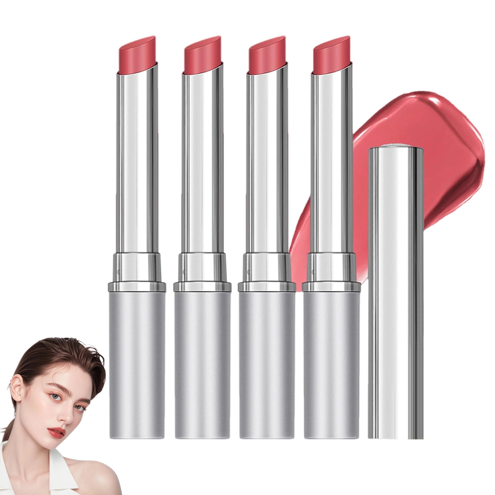 2-in-1 Lipstick 2025 New Formula - Hydrating Sheer Tinted Lip Balm,Long ...