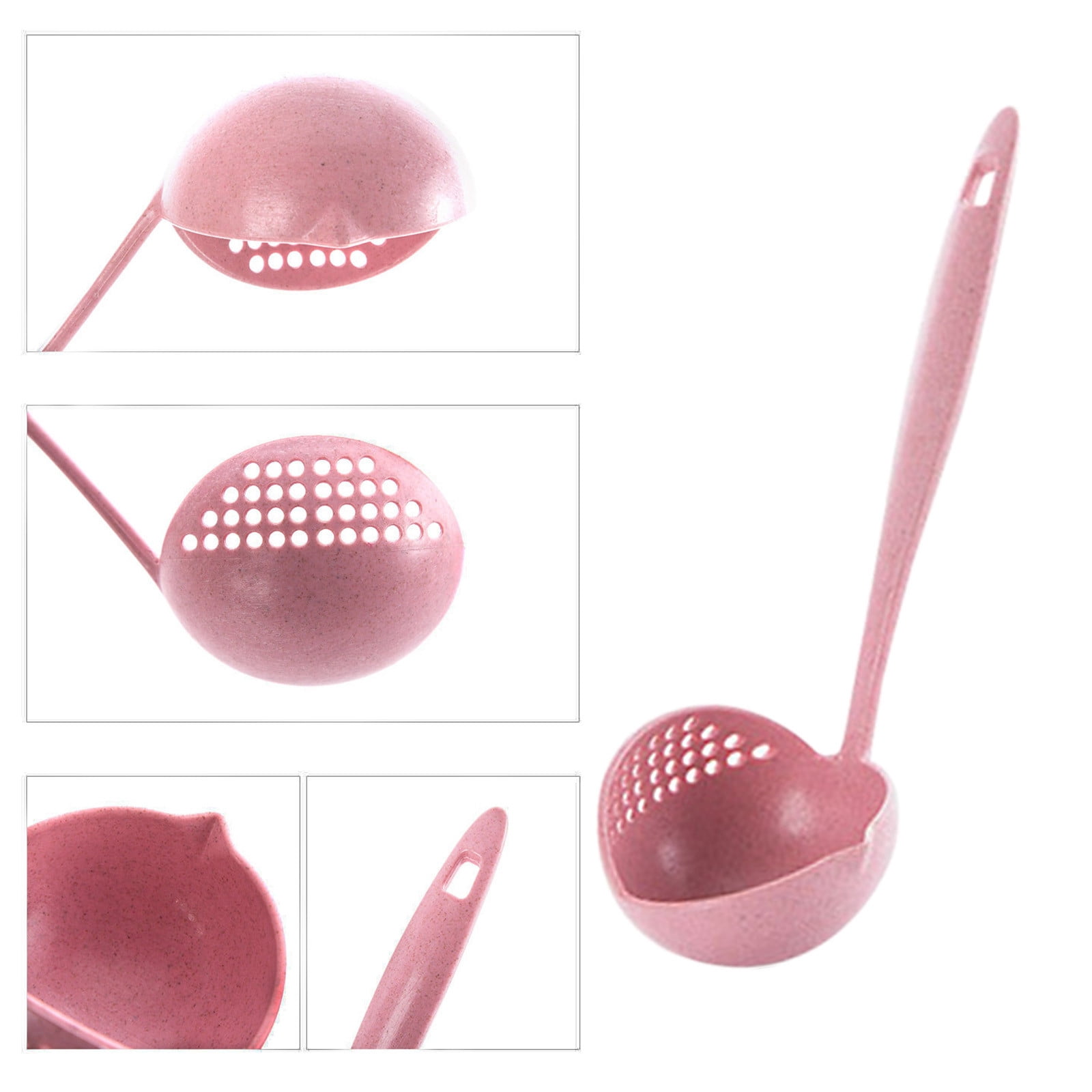 2-in-1 Long Handle Filter Skimmer and Soup Spoon - 9.6 Plastic PP ...