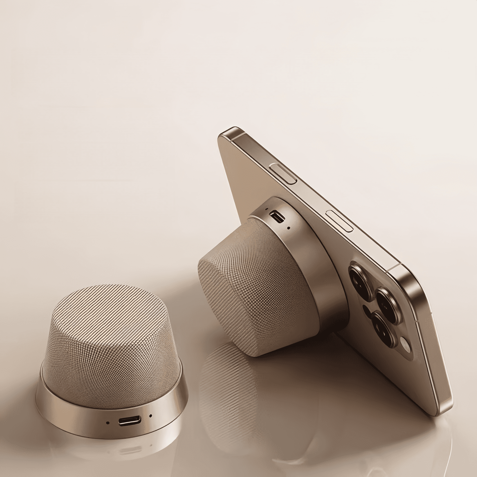 2-in-1 Magnetic Phone Stand Bluetooth Speaker, IPX6 Water Resistant ...