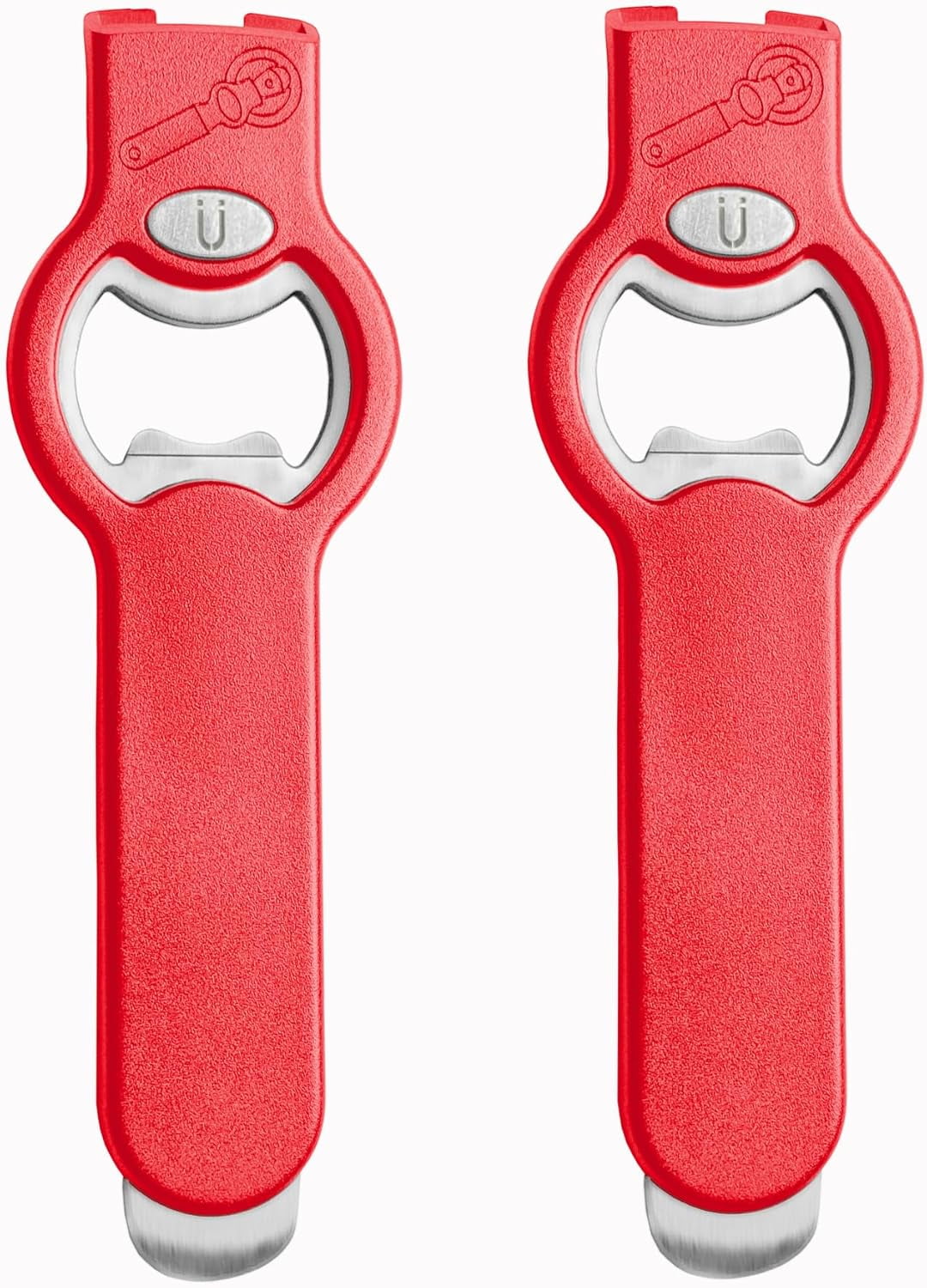2-in-1 Magnetic Soda Can & Beer Bottle Opener-Dual Magnets for Fridge ...