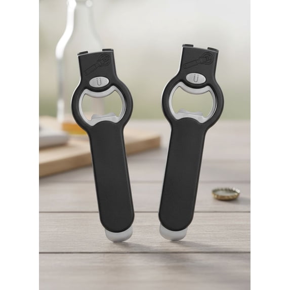 2-in-1 Magnetic Soda Can & Beer Bottle Opener-Dual Magnets for Fridge ...