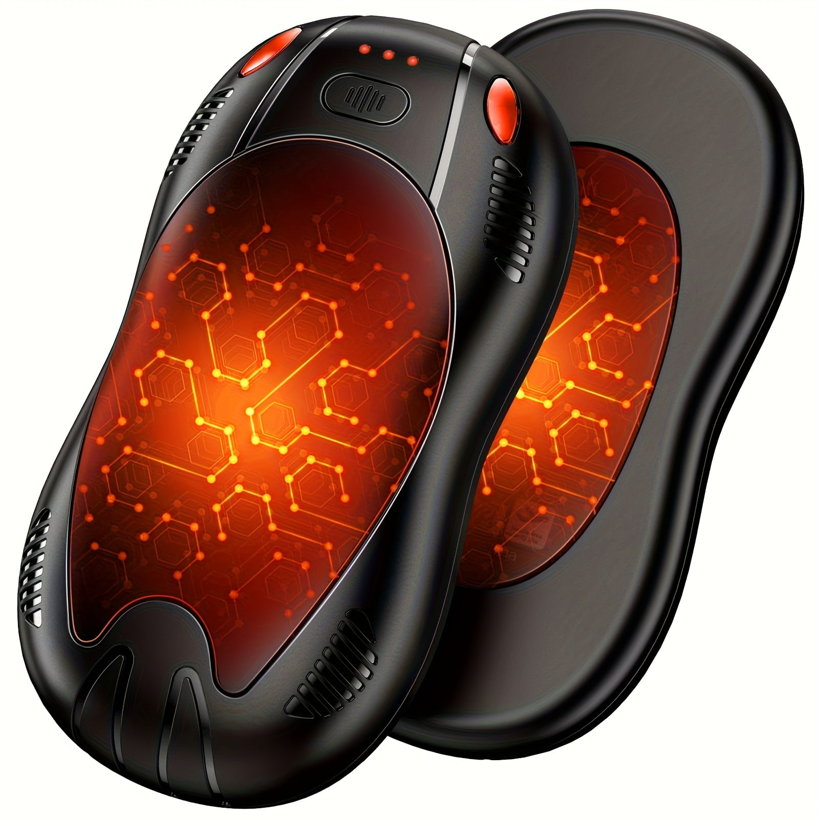 2-in-1 Magnetic Suction Hand Warmer | Double Sided Heating, 3-Speed ...