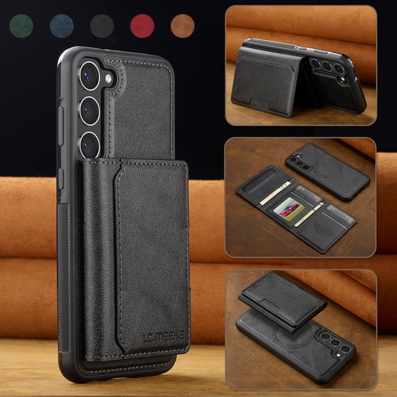 2-in-1 Magnetic Wallet Case for Samsung Galaxy S25 FE, Detachable PU ...