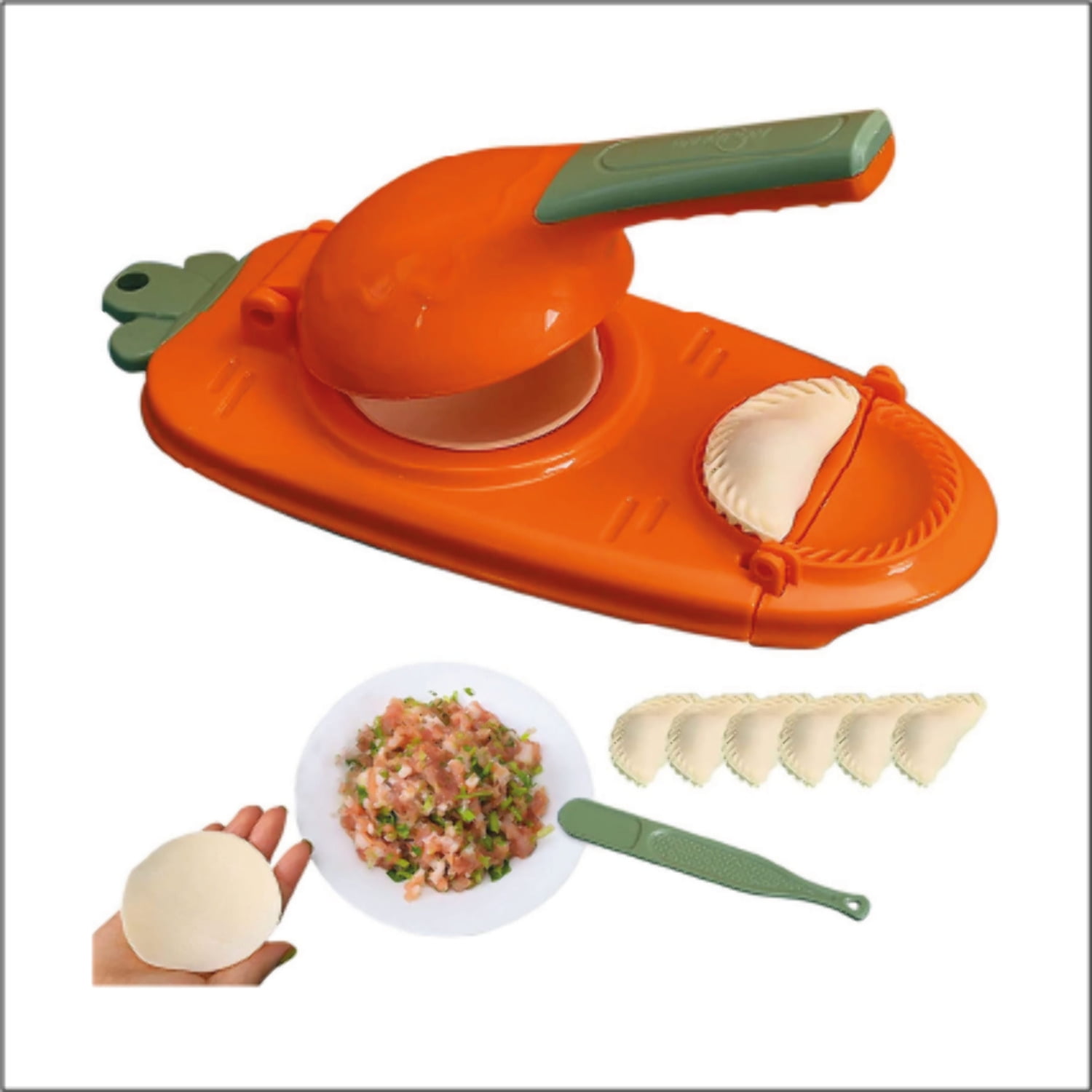 2-in-1 Manual Dough Press. Dumpling Empanada Pastries Maker - Walmart.com