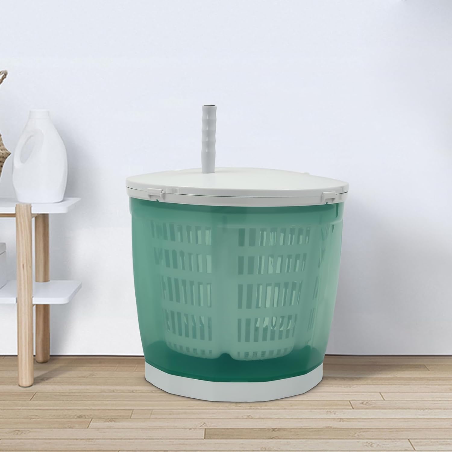 2 in 1 Manual Non-Electric Washing Machine, PP Mini Portable Washing ...