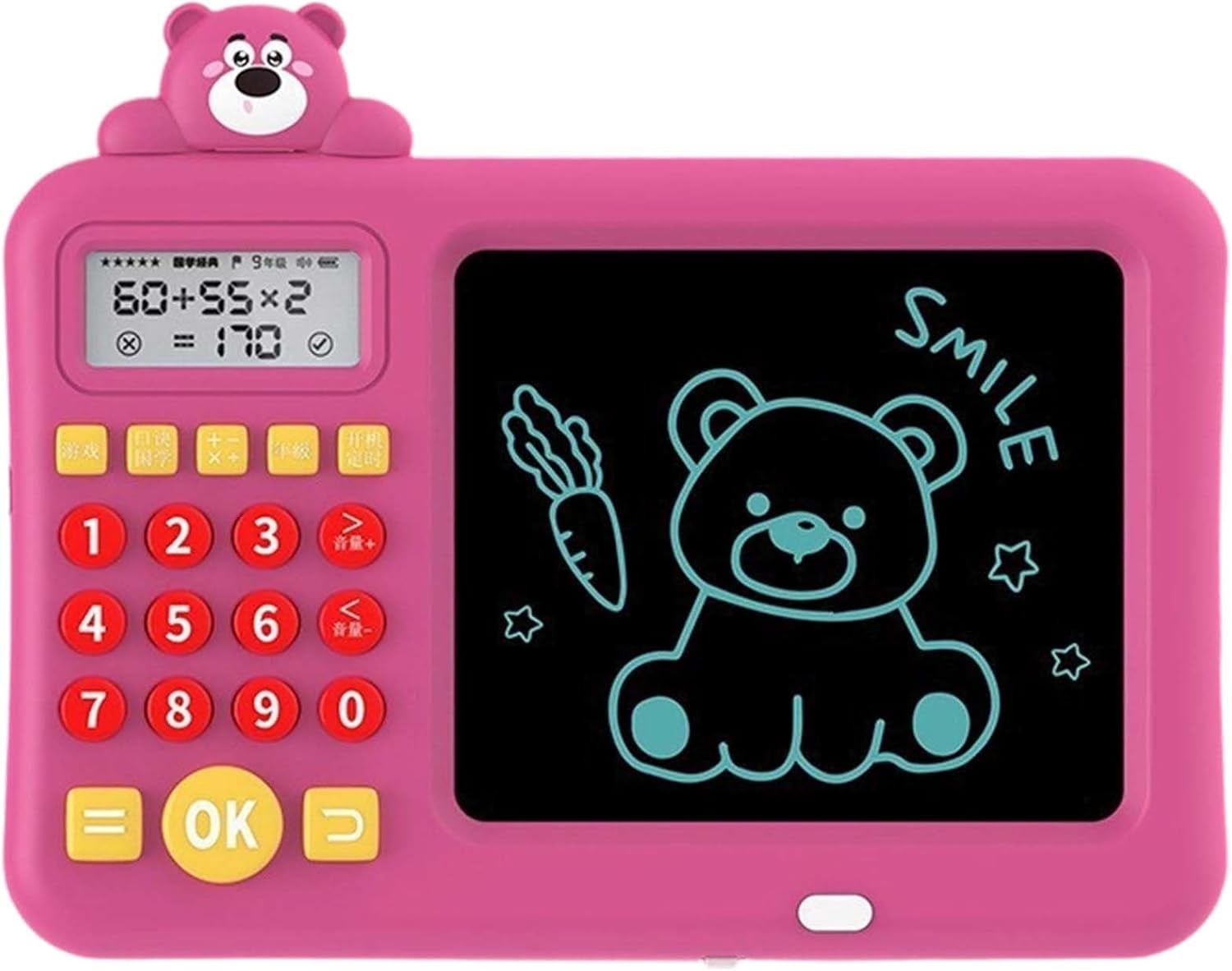 2 in 1 Math Learning Tablet & LCD Writing Pad, Electronic Oral ...