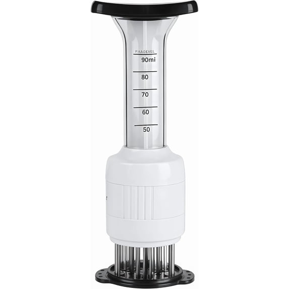 2-in-1 Meat Tenderizer & Marinade Injector with Stainless Needles ...