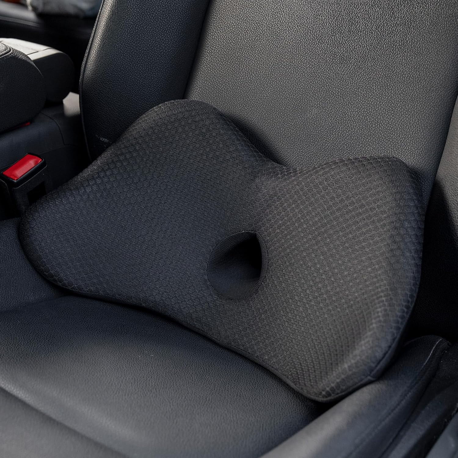 2-in-1 Memory Foam Lumbar Support Pillow for Car, Office Chair and ...