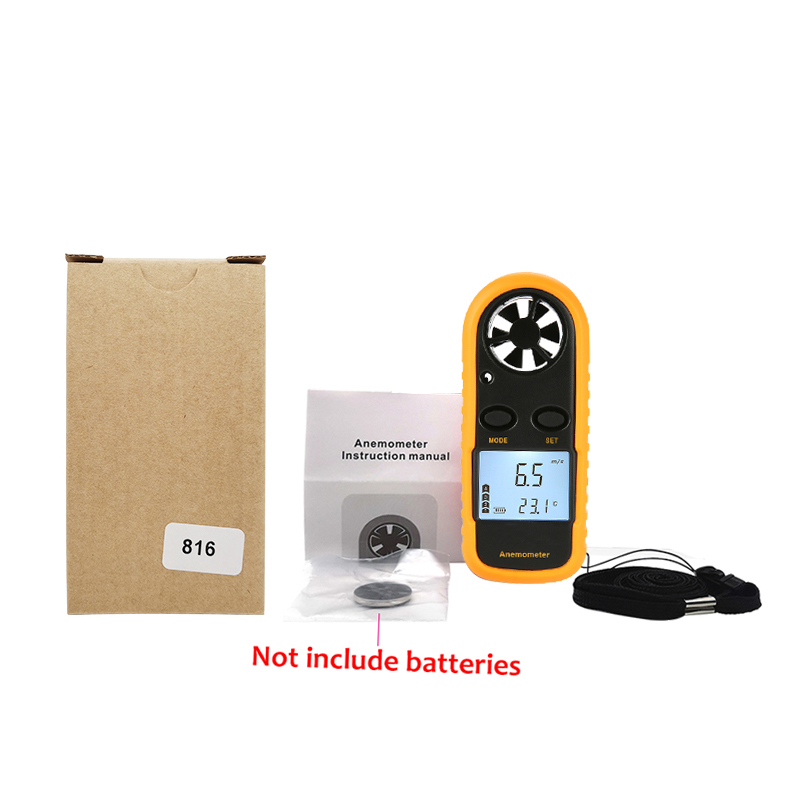 2-in-1 Mini Anemometer Digital High Precision Impeller Wind Speed ...