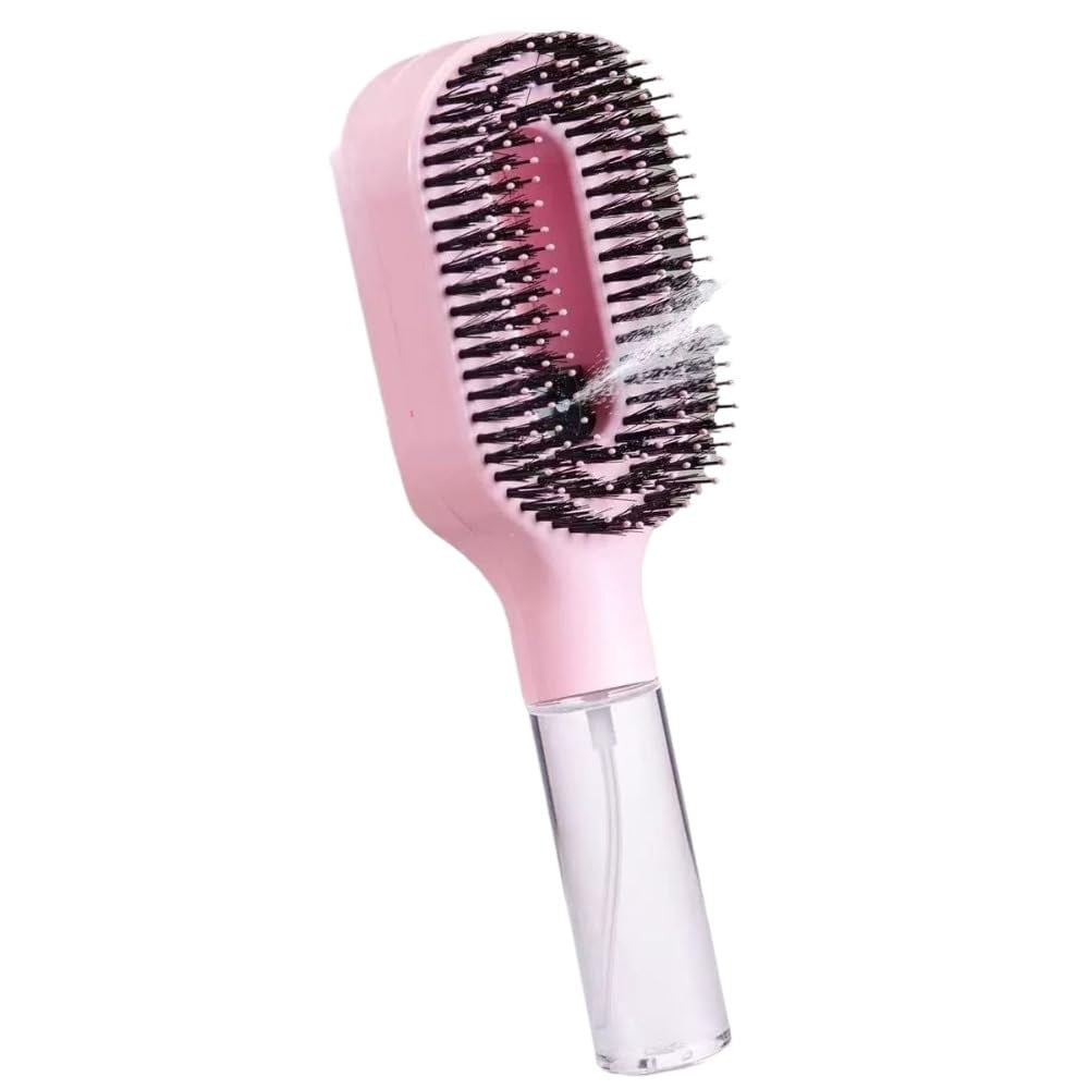2-in-1 Misting Hair Brush with Built-In Water Spray, Detangling Wet ...
