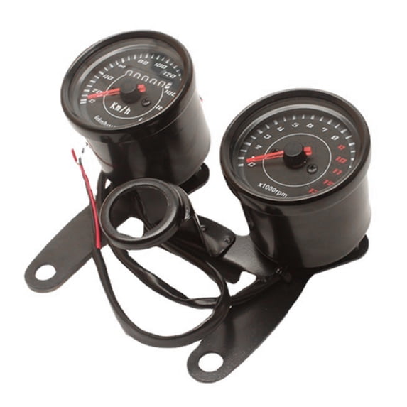 2 in 1 Motorcycle Speedometer Odometers Cluster, LED Backlight & Easy ...
