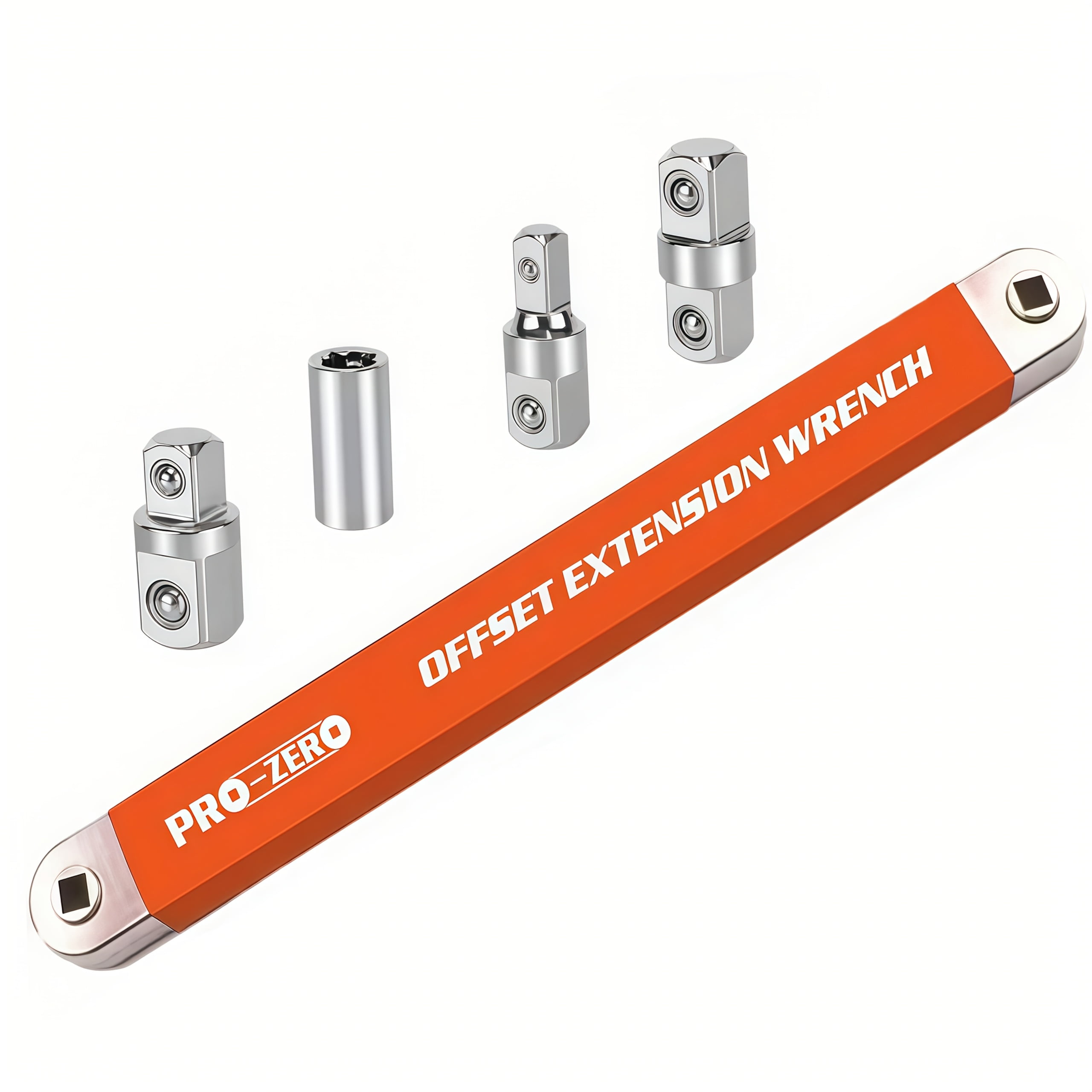 2-in-1 Multi-Function Ratchet Offset Extension Wrench | 1/2", 1/4", 3/8 ...