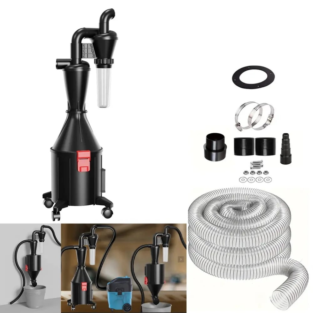 2-in-1 Multifunction Cyclone Separator Vacuum Cleaner Wall-Mounted and ...