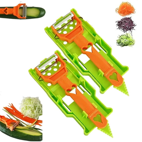 2-in-1 Multifunctional Peeler, Stainless Steel Julienne Vegetable ...