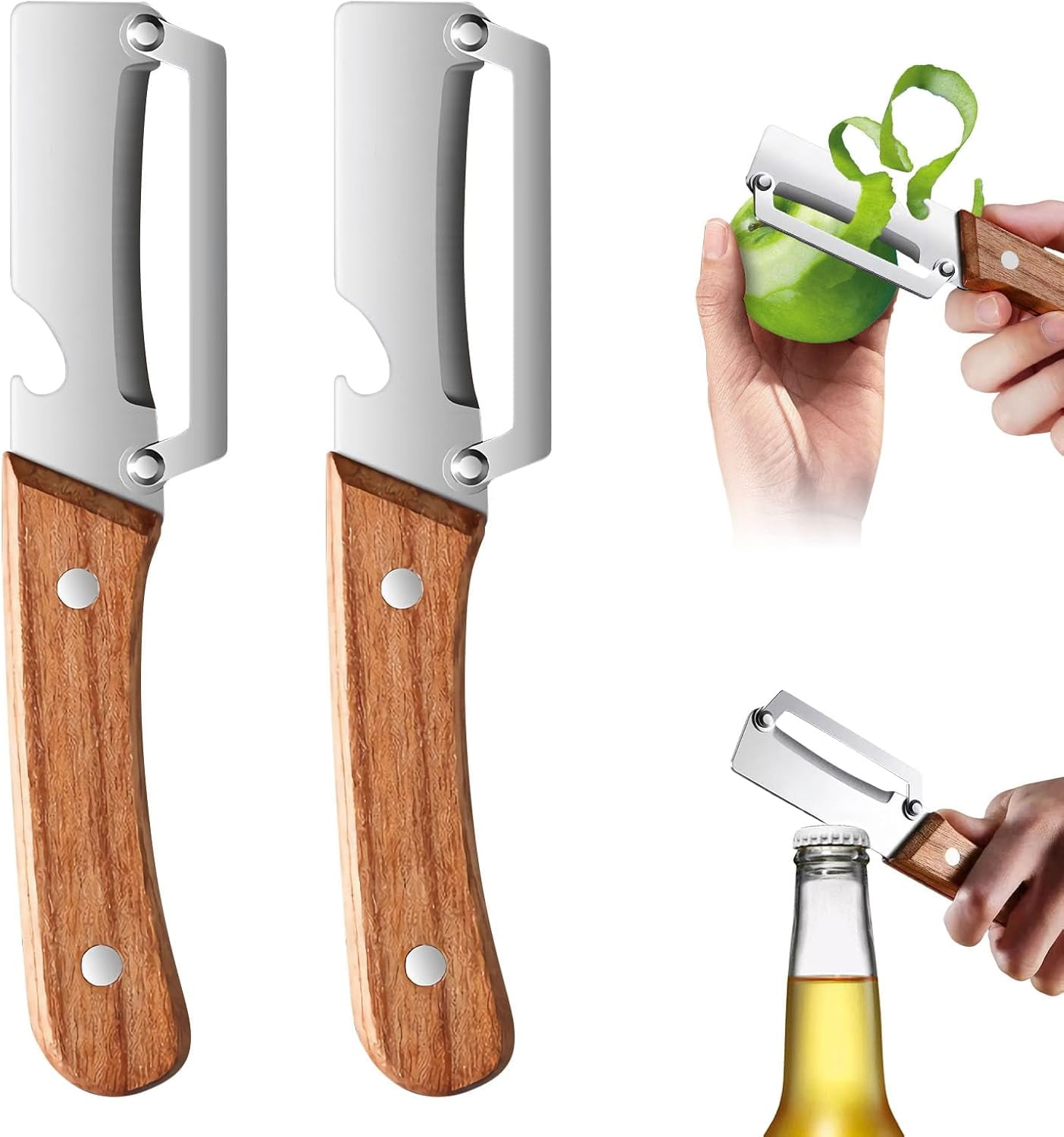 2-in-1 Multifunctional Vegetable Peeler for Kitchen with Ultra-Sharp ...