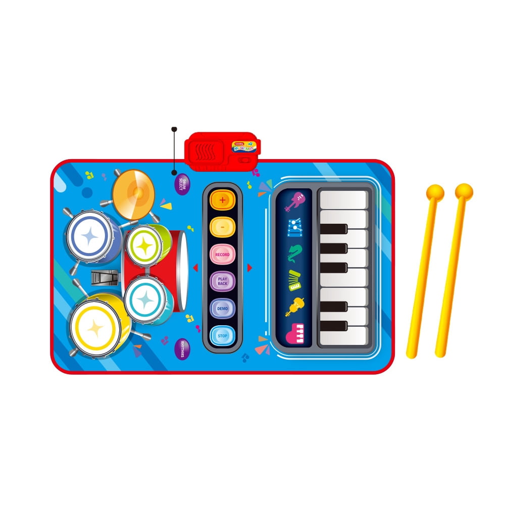 2-in-1 Music Blanket, Music Learning Toy for Boys Girls, Drum Set ...