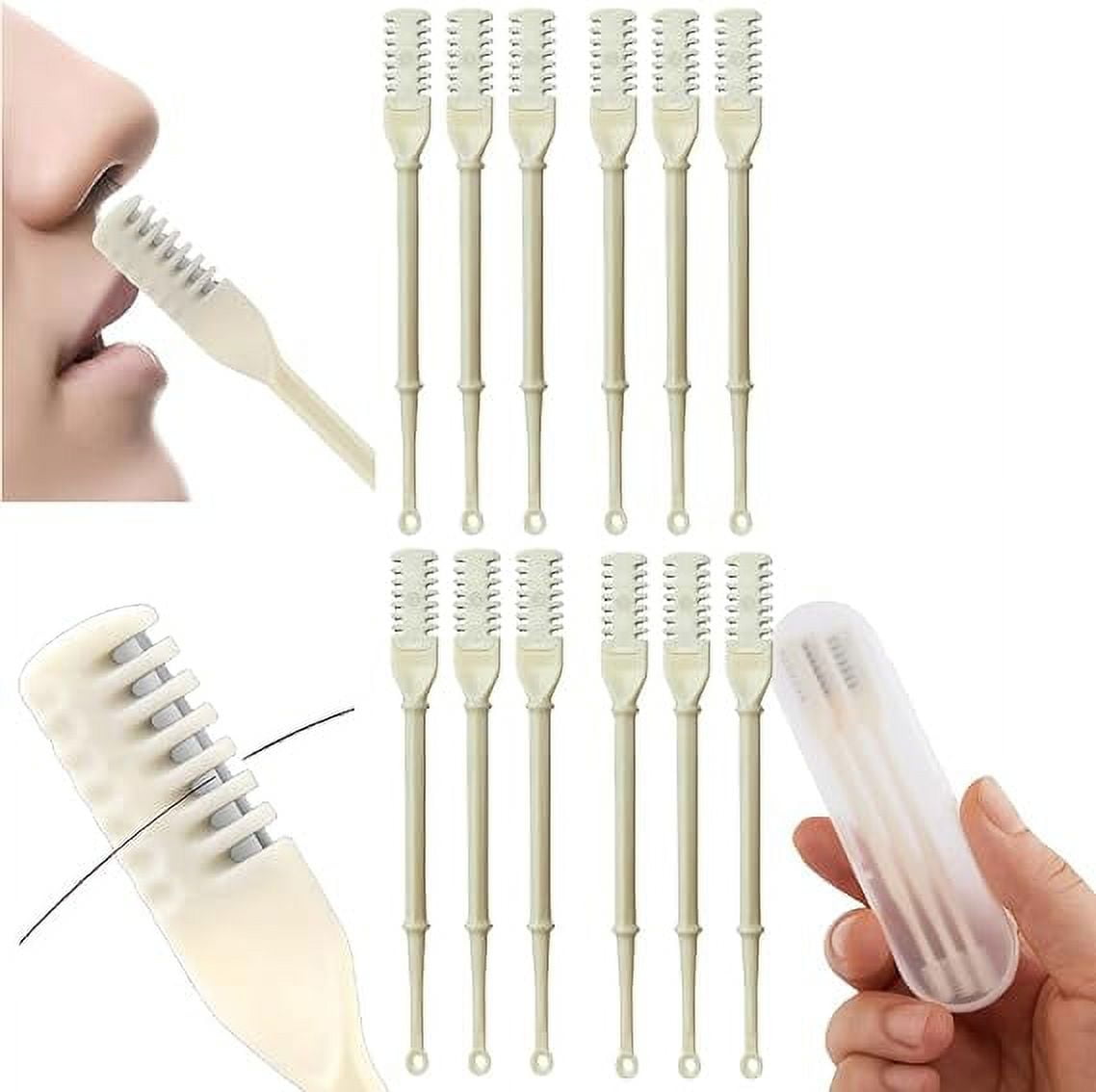 2-in-1 Nasal Hair Cutter, 2024 Newest Double Sided Nose Hair Knife ...