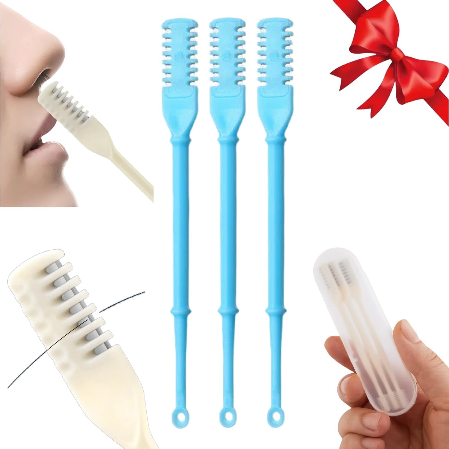 2-in-1 Nasal Hair Cutter, 2024 Upgraded Double Sided Nose Hair Knife ...