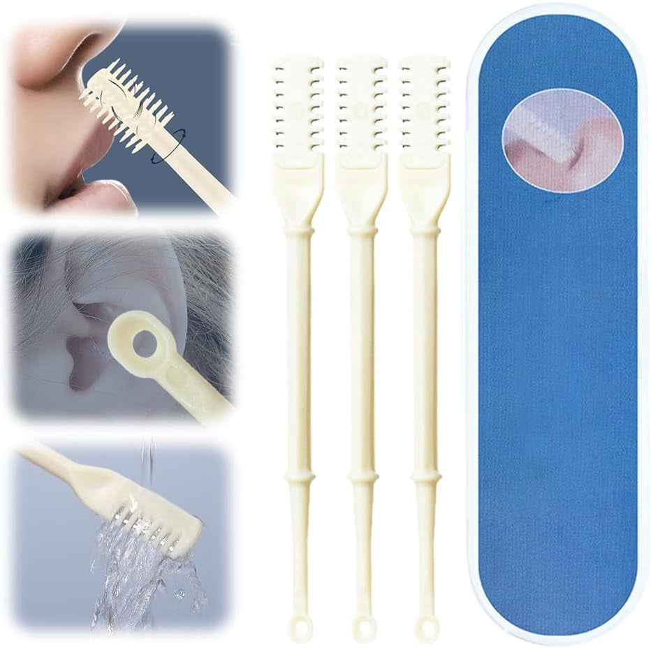 2-in-1 Nasal Hair Cutter, 2024 Upgraded Double Sided Nose Hair Knife ...
