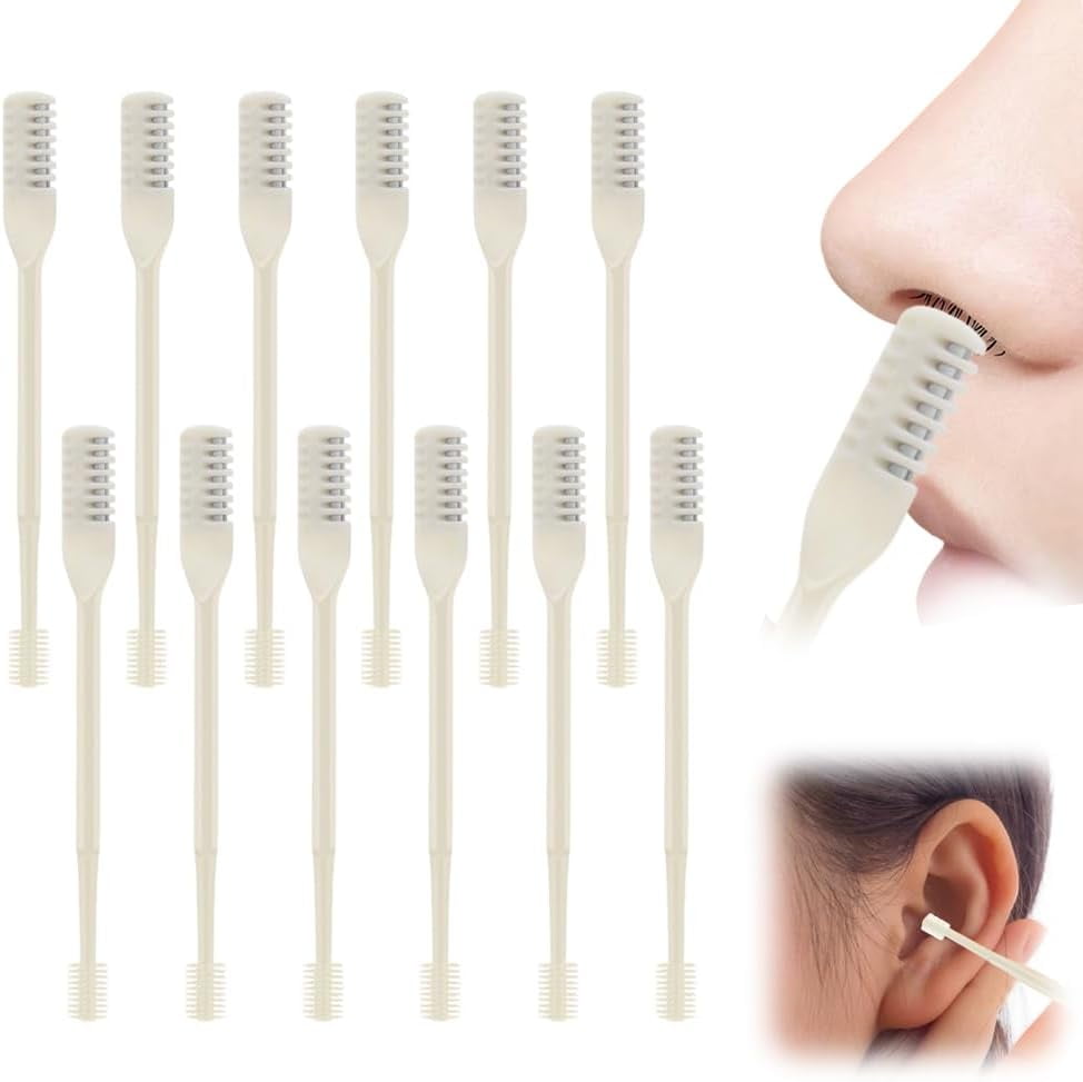2-in-1 Nasal Hair Cutter, 2025 Upgrade Double Sided Nose Hair Knife ...