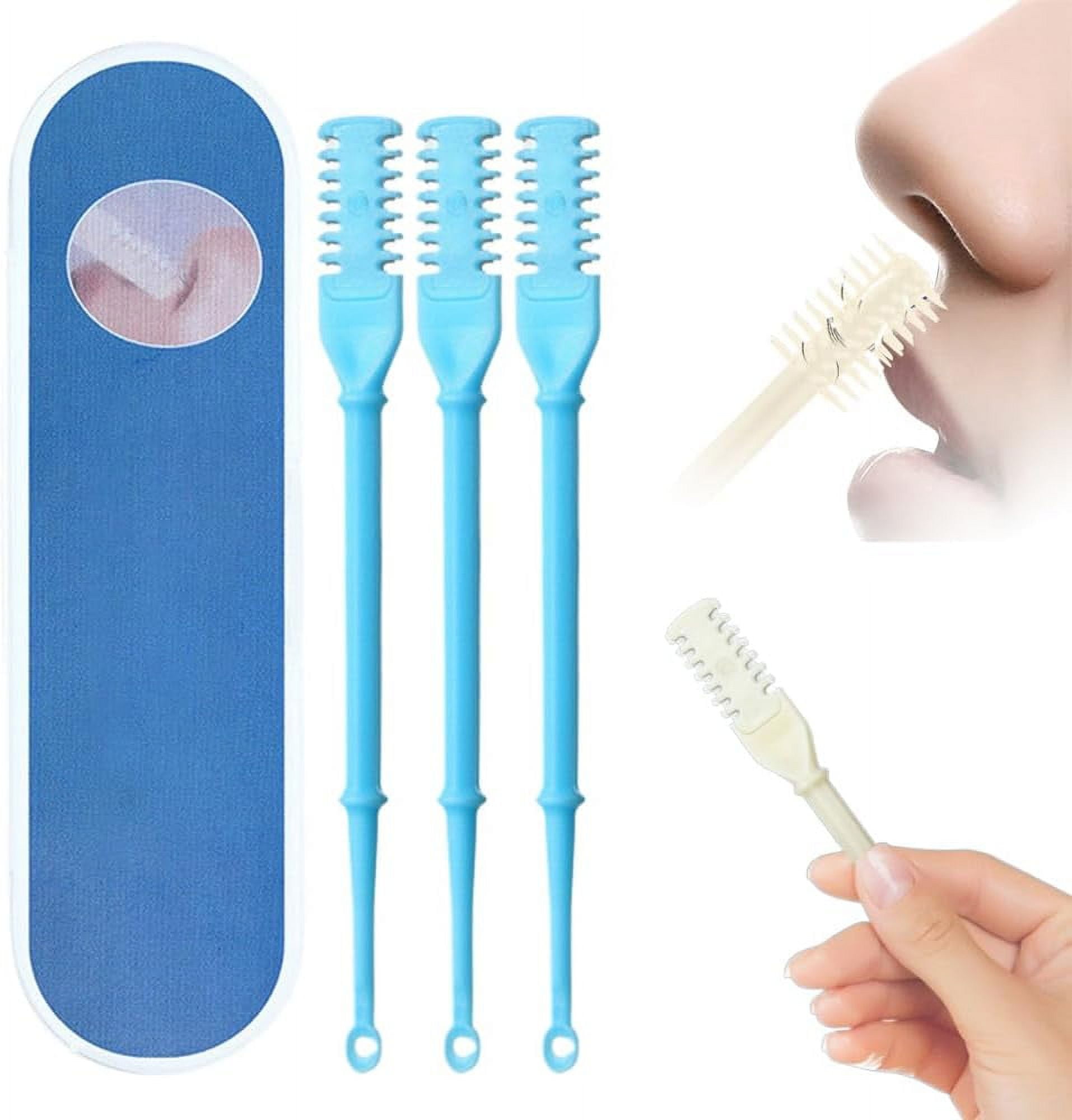 2-in-1 Nasal Hair Cutter, 2025 Upgraded Double Sided Nose Hair Knife, Rotating Nasal Hair Razor ...