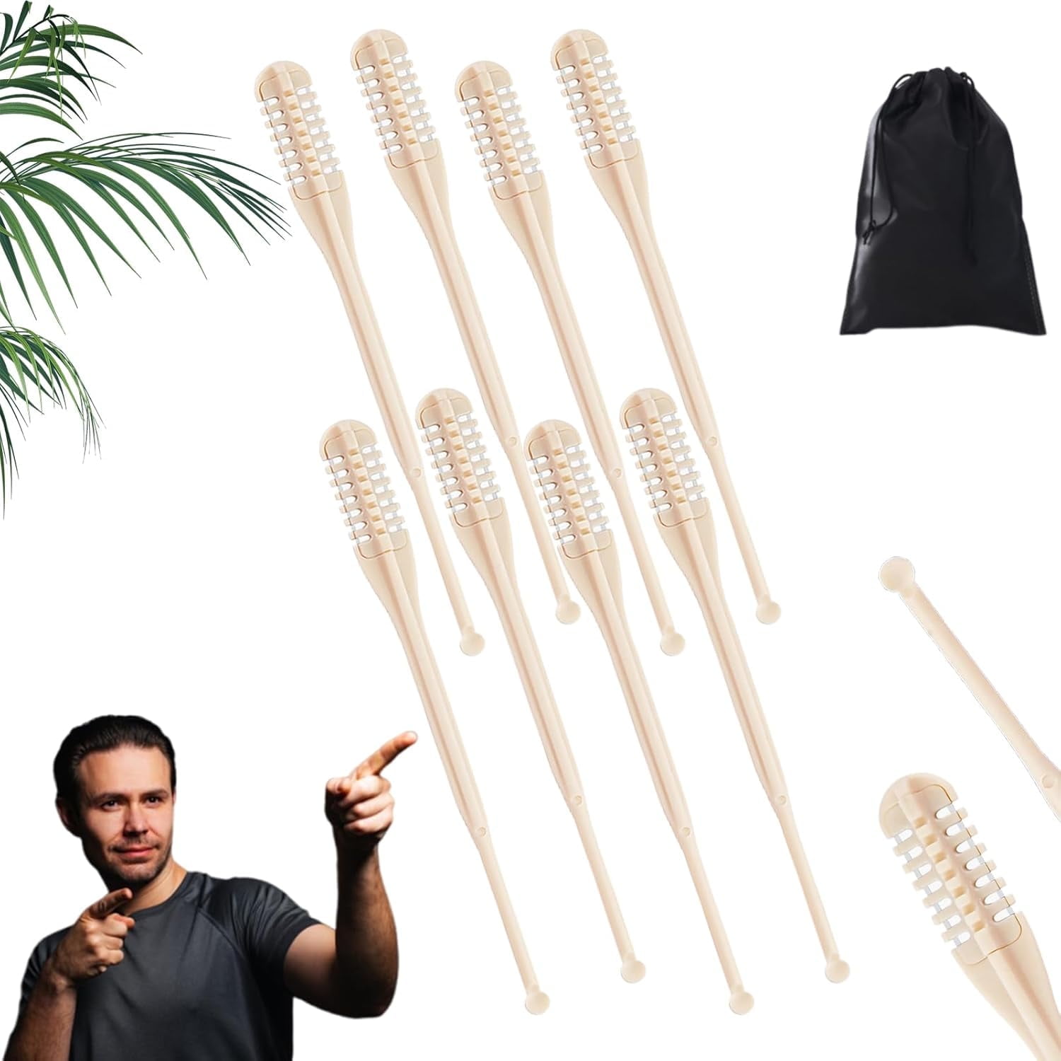 2-in-1 Nasal Hair Cutter, 2025 Upgraded Double Sided Nose Hair Trimmer ...