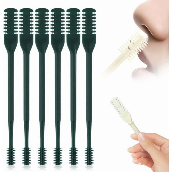 2-in-1 Nasal Hair Cutter, Double-Sided 360° Rotating Manual Nose Hair ...