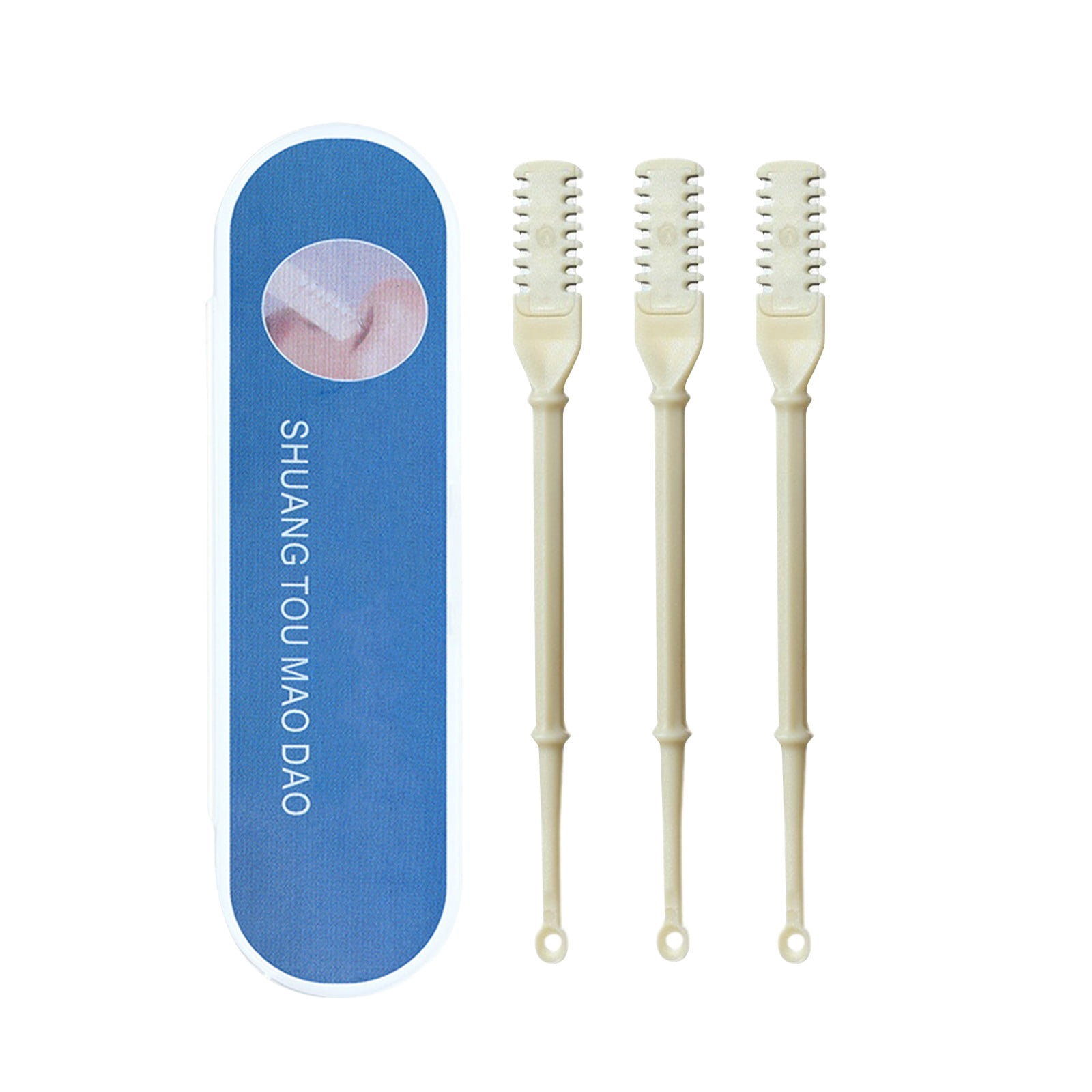 2-in-1 Nasal Hair Cutter Double Sided Nose Hair Knife Nostril Hair ...