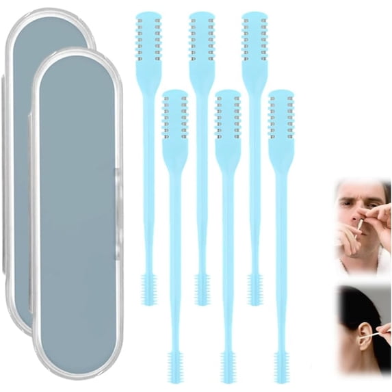 2-in-1 Nasal Hair Cutter, Upgrade 360° Rotating Nose Hair Trimmer with ...