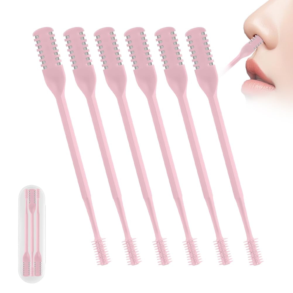 2-in-1 Nasal Hair Cutter, Upgraded 360° Rotating Nostril Hair Removal ...