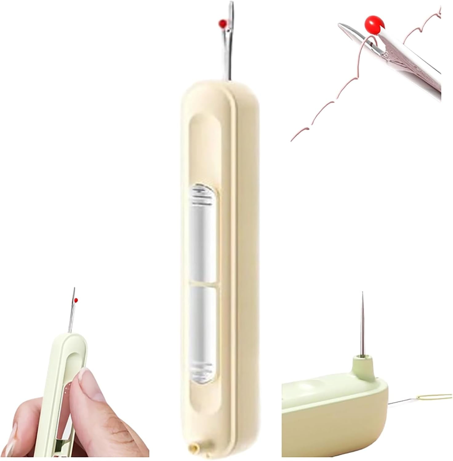 2-in-1 Needle Threader and Seam Ripper, 2025 Upgrade Plug-in Needle ...