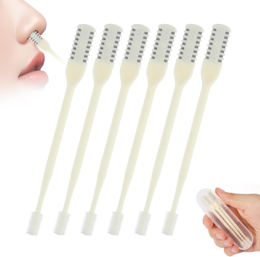 2-in-1 Nose Hair Cutter & Ear Picker, Double-Sided Nostril Hair Remover ...