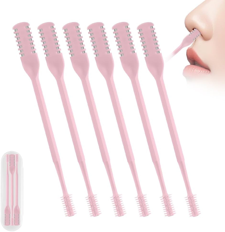 2-in-1 Nose Hair Trimmer & Ear Picker, 6-Pack Upgraded 360° Rotating ...