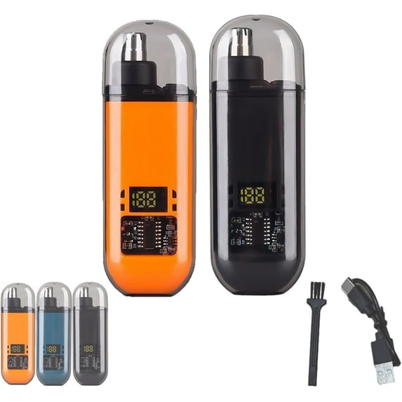 2-in-1 Nose Hair Trimmer - for Effortless, Groom with Precision, Type-C ...