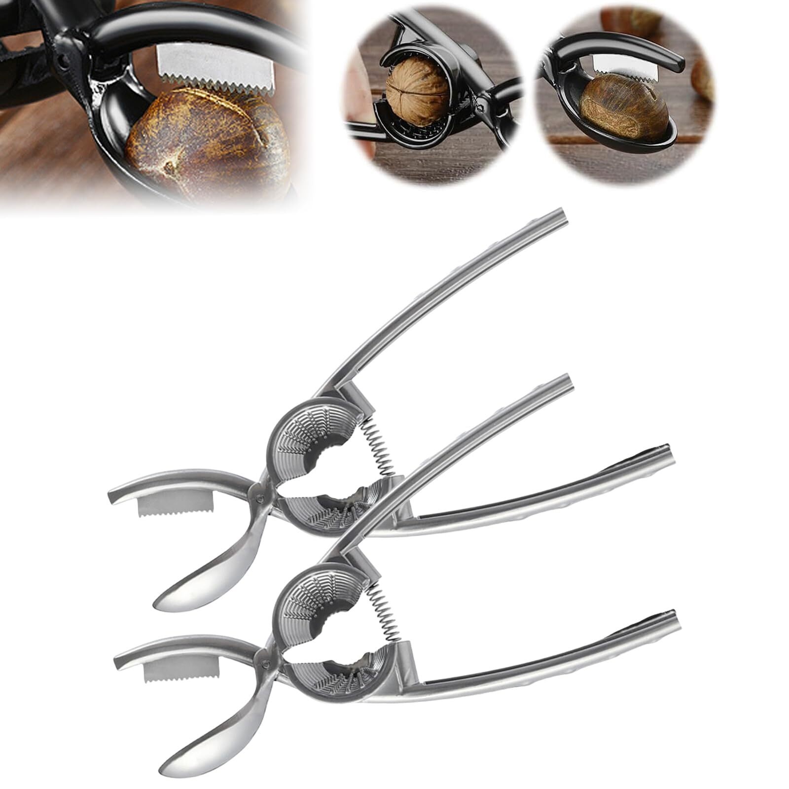 2-in-1 Nut Cracker Walnut, 2025 Upgrade Easy Cracking Nut Crackers for ...