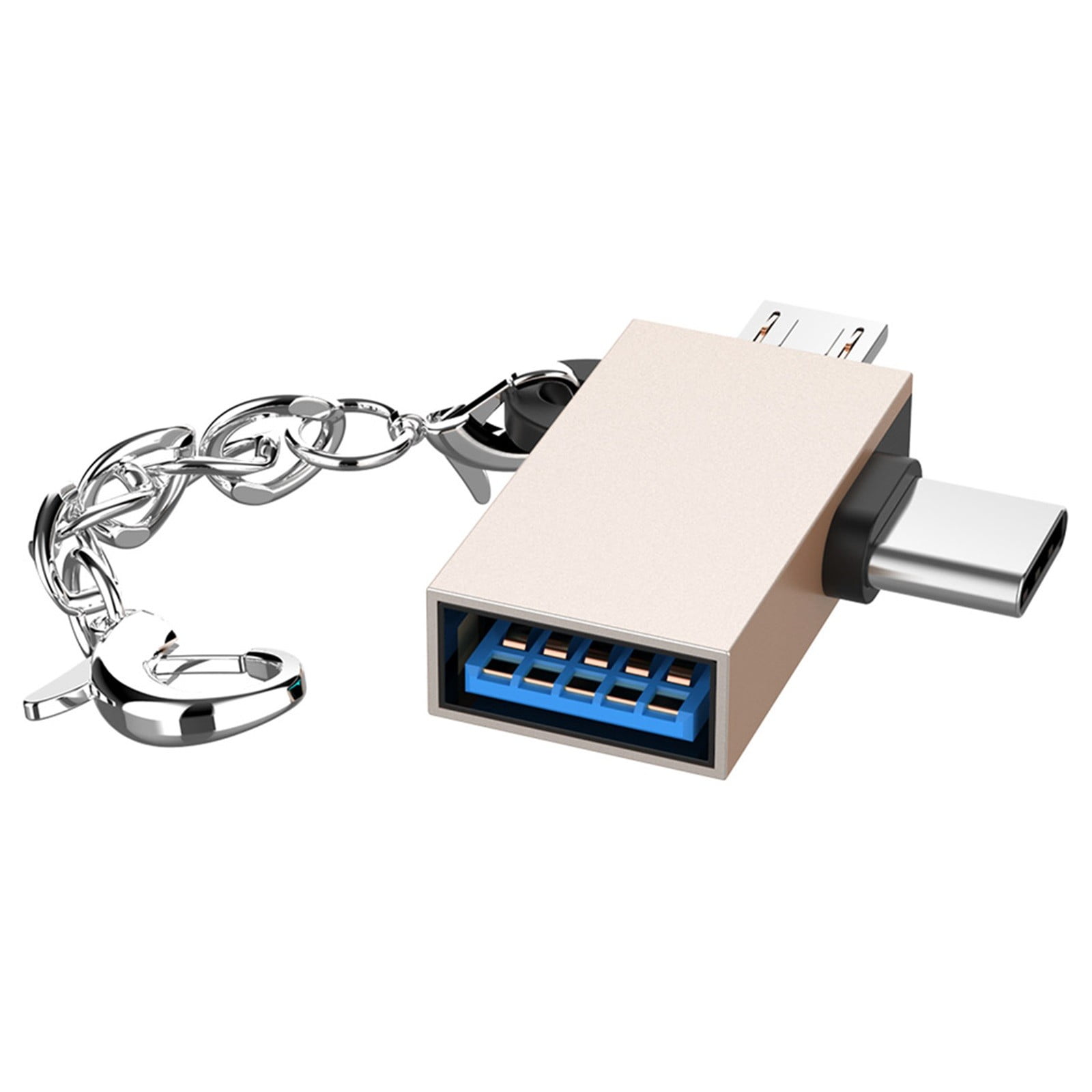 2 - in - 1 OTG Converter USB 3.0 to Micro USB and Type C for Phone and ...