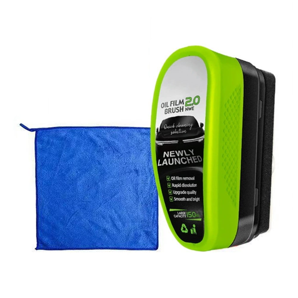 2-In-1 Oil Film Wiper Car Glass Windshield Oil Film Brush 150Ml with ...